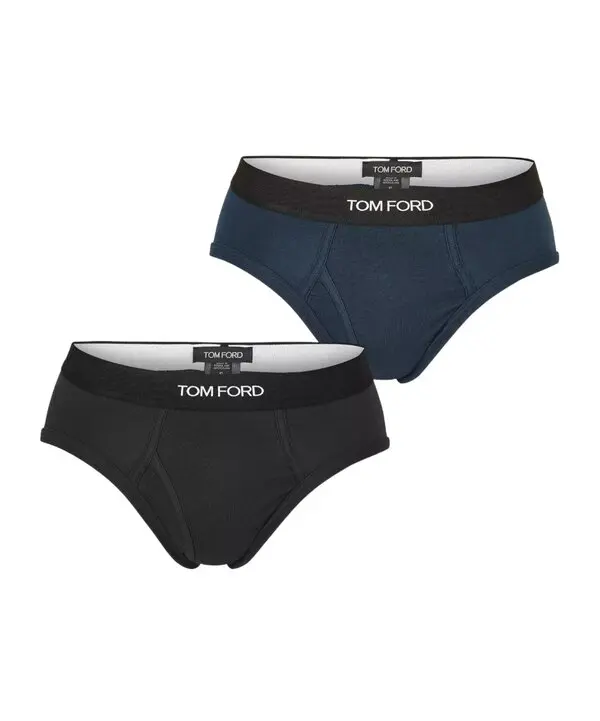 TOM FORD Plain Cotton Briefs, 2-pack