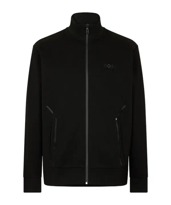 Hugo Boss Skaz Mirror Short Sleeve Zip Hoodie