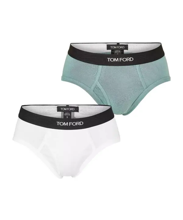 TOM FORD Plain Cotton Briefs, 2-pack