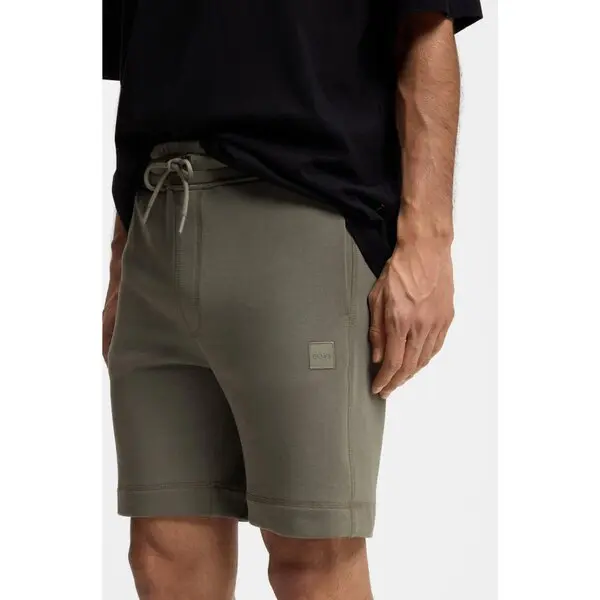 Hugo Boss Mid-length Elasticated Drawstring Fleece Shorts