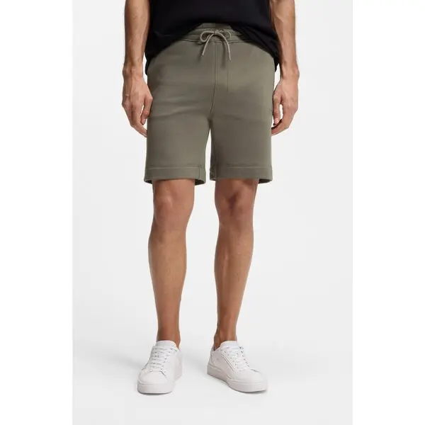 Hugo Boss Mid-length Elasticated Drawstring Fleece Shorts