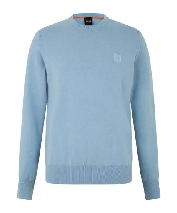Hugo Boss Kanovano Crew-neck Jumper - Blue