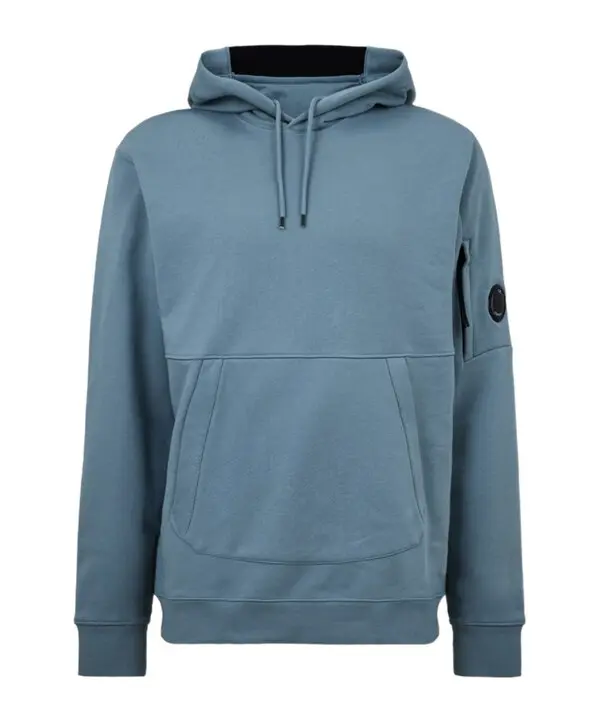 C.P. COMPANY Micro Lens Over-the-head Hoodie - Blue