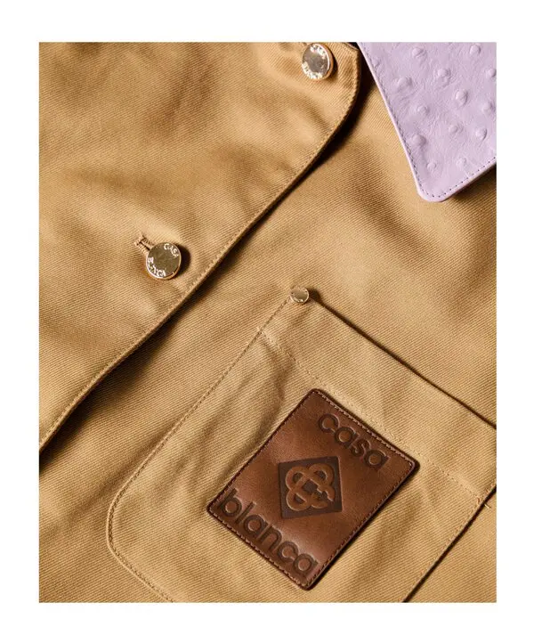 Casablanca Tan Blazer With Contrasting Collar
