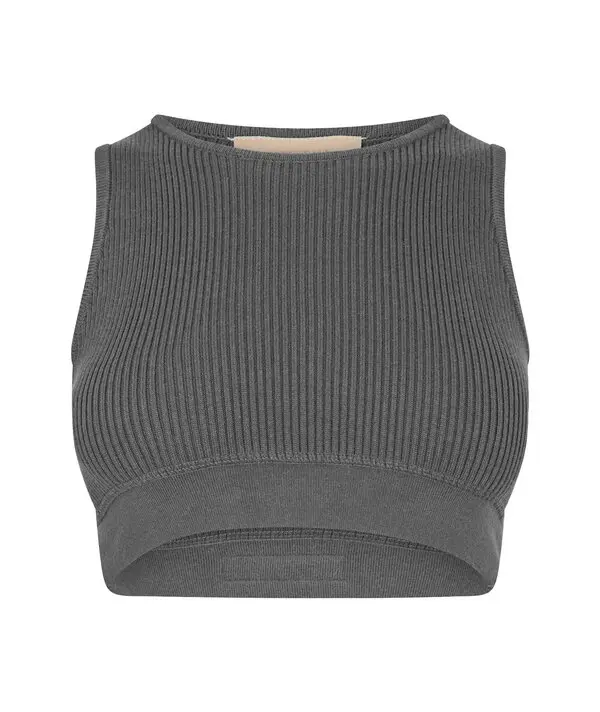 Fear Of God Logo Detail Ribbed Cropped Vest