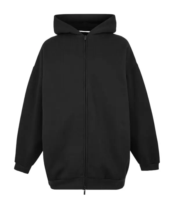 Fear Of God Zippered Hoodie - Black