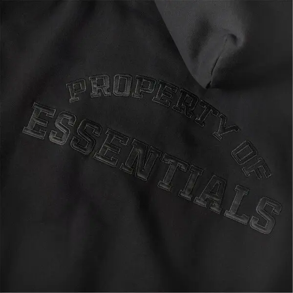 Fear Of God Zippered Hoodie - Black