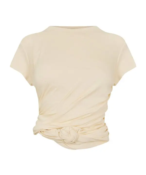 Magda Butrym Wrap Top With Knot Detail - Nude
