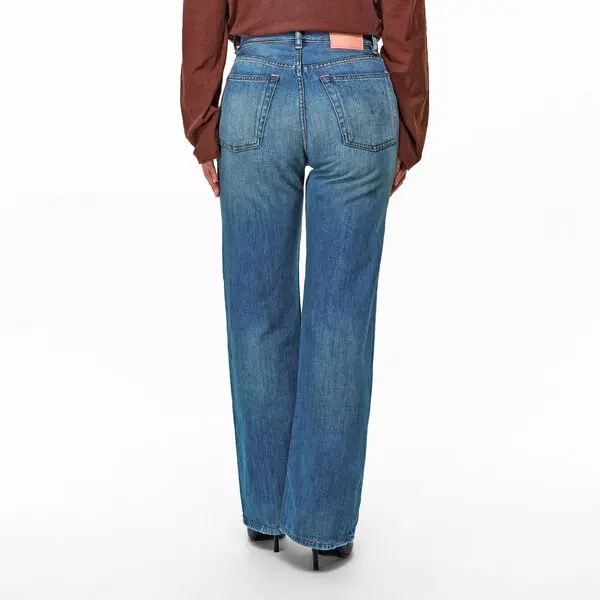 Acne Studios Wide Leg Jeans - Blue
