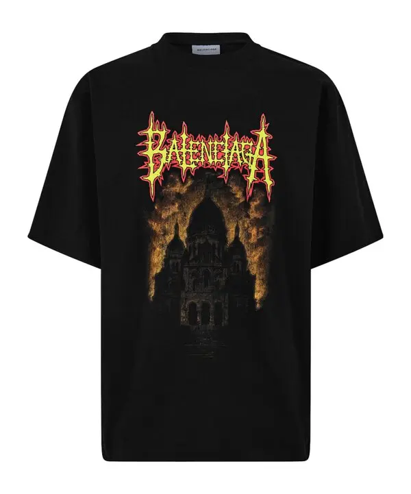 Balenciaga Loose T-shirt - Black