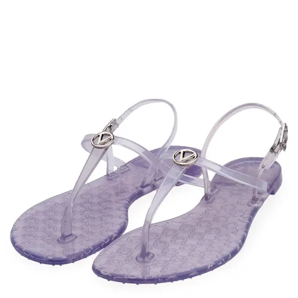 Valentino Garavani Flat Thong Sandals With Logo Detail
