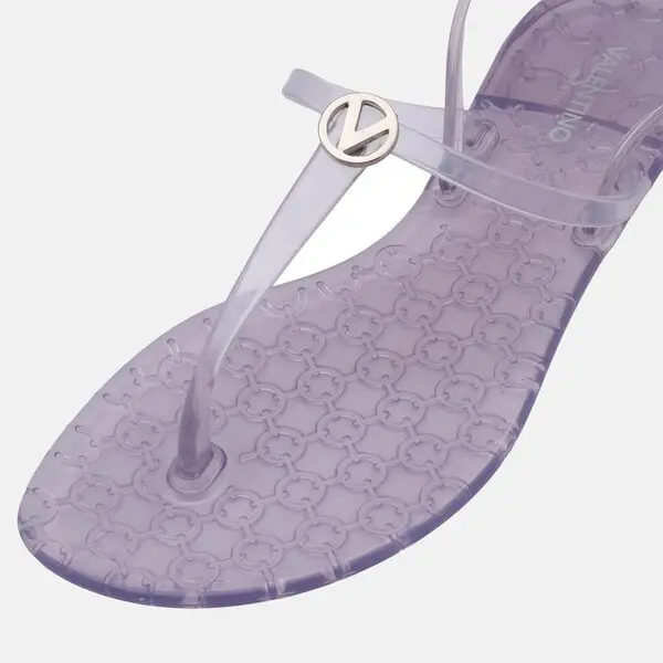 Valentino Garavani Flat Thong Sandals With Logo Detail