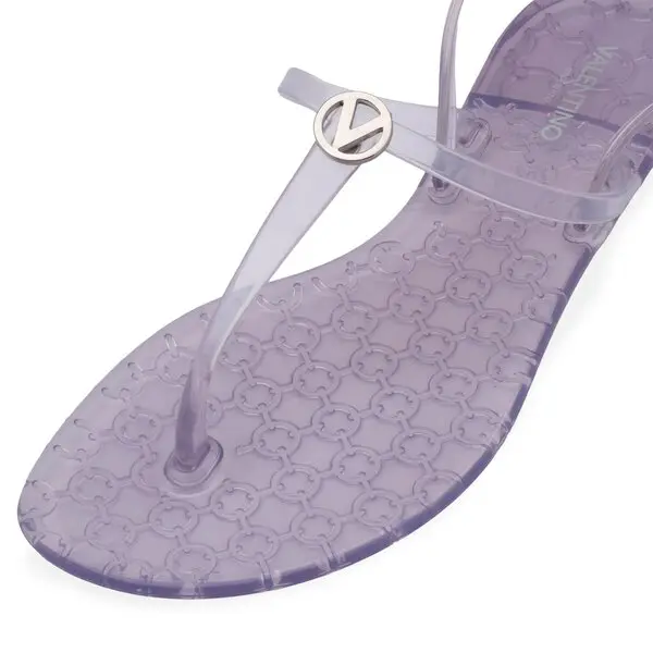 Valentino Garavani Flat Thong Sandals With Logo Detail