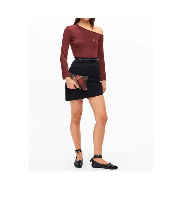VIVIENNE WESTWOOD Plaid Mini Clutch Bag
