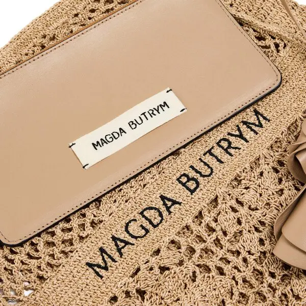Magda Butrym Crochet Tote Bag - Brown
