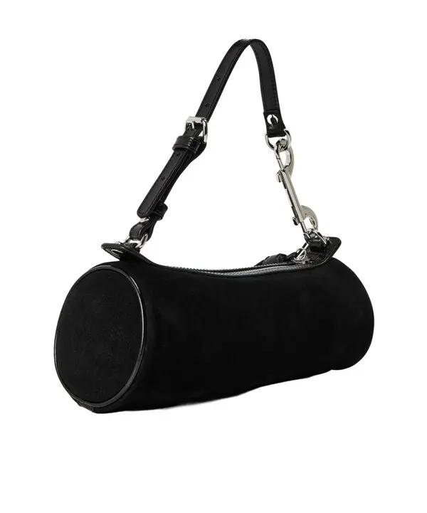 VIVIENNE WESTWOOD Suede Cylindrical Shoulder Bag