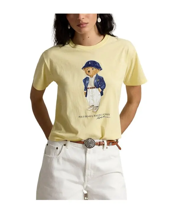 Polo Ralph Lauren Bear" Graphic Crewneck T-shirt