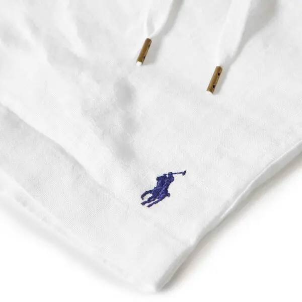 Polo Ralph Lauren Linen Drawstring Shorts - White