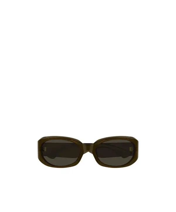 Saint Laurent Oval Sunglasses With Logo Detail - Black