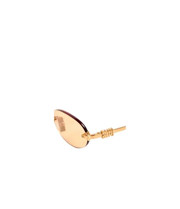 Miu Miu Oval Sunglasses - Nude