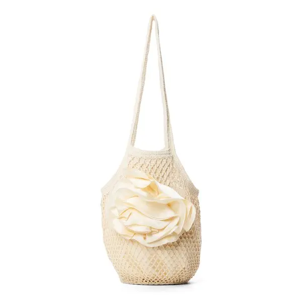 Magda Butrym Devena Medium Tote Bag With Floral Embellishments
