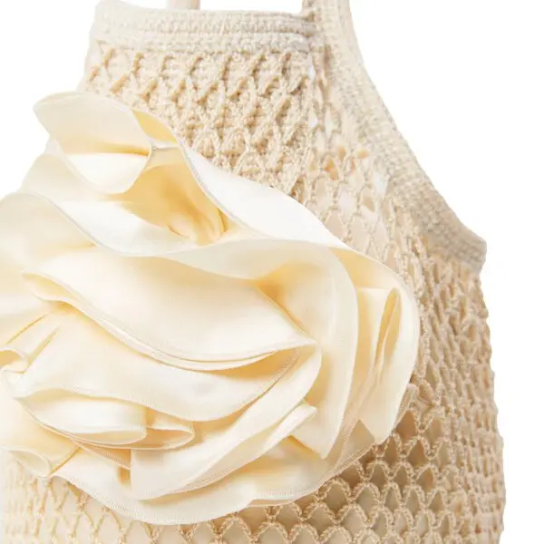 Magda Butrym Devena Medium Tote Bag With Floral Embellishments