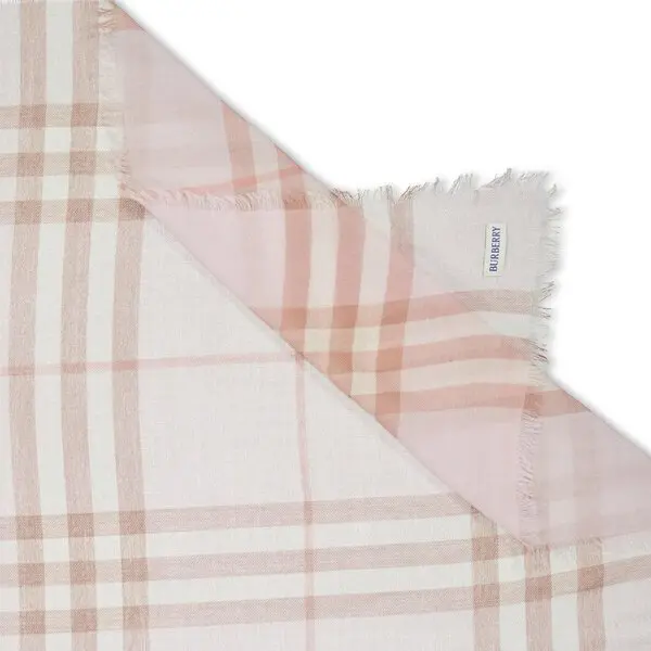 Burberry Minimalist And Versatile Plaid Scarf