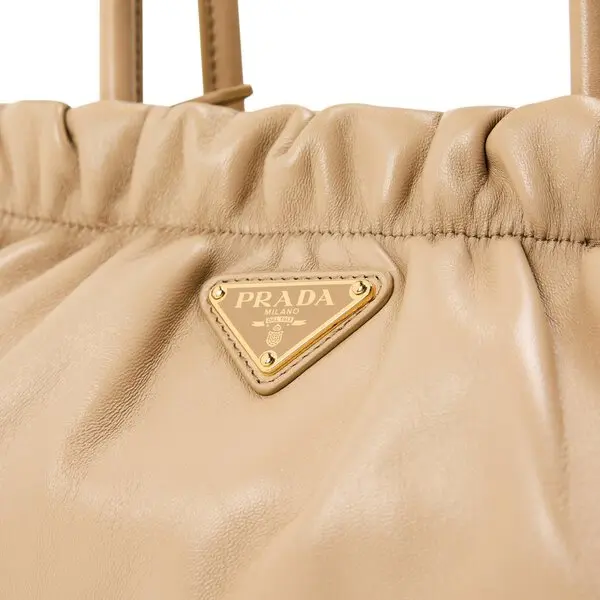 Prada Exquisite Leather Bag - Nude