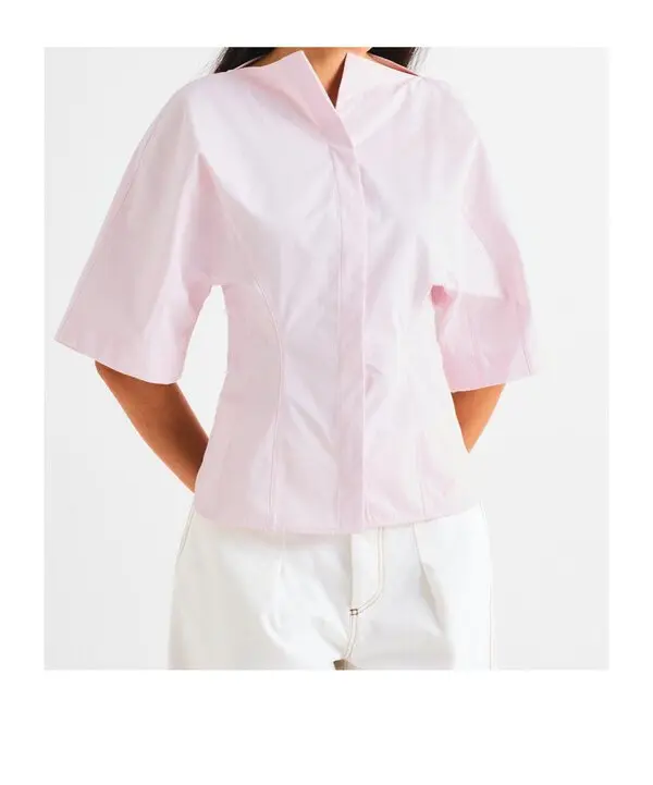 Jacquemus Plain Short Sleeve Shirt - Pink