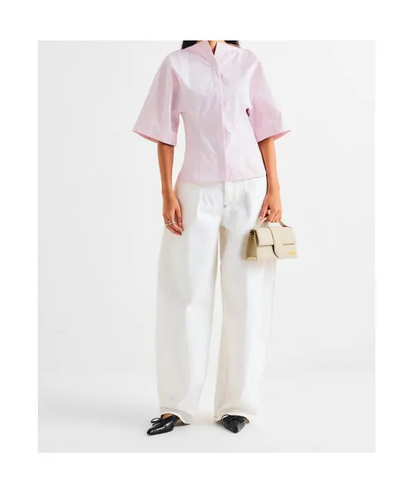Jacquemus Plain Short Sleeve Shirt - Pink