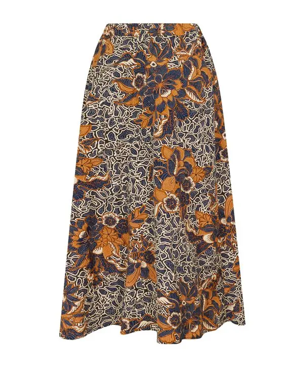 Max Mara Printed Midi Skirt