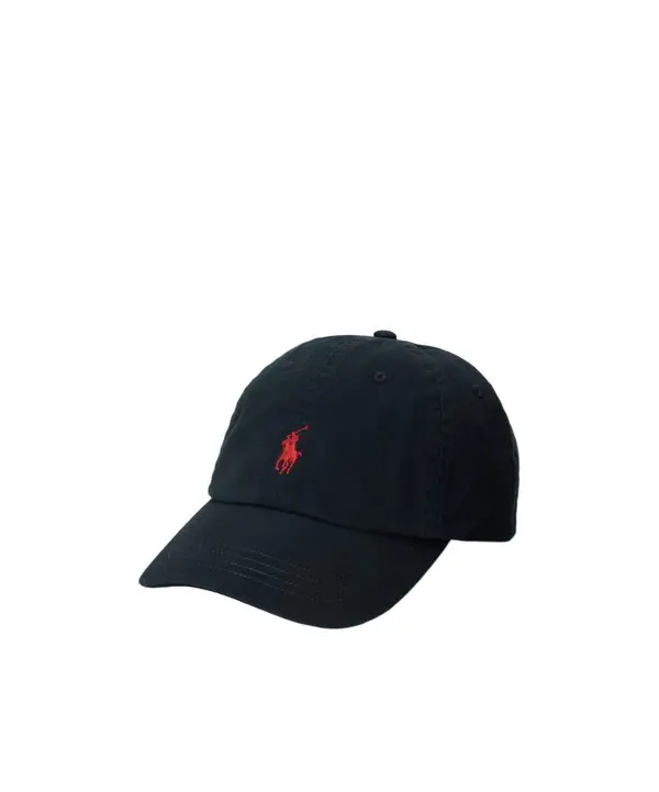 Polo Ralph Lauren Cotton Twill Baseball Cap With Embroidered Logo - Black