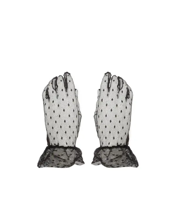 Gucci Lace-trimmed Short Gloves