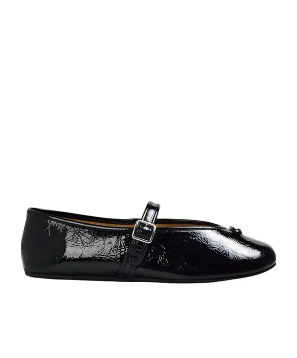 COACH Patent Leather Mary Jane Flats