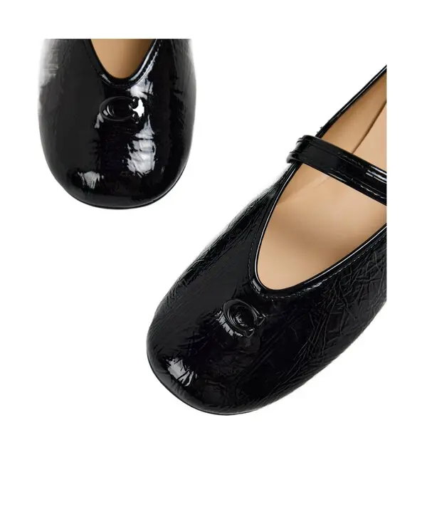 COACH Patent Leather Mary Jane Flats