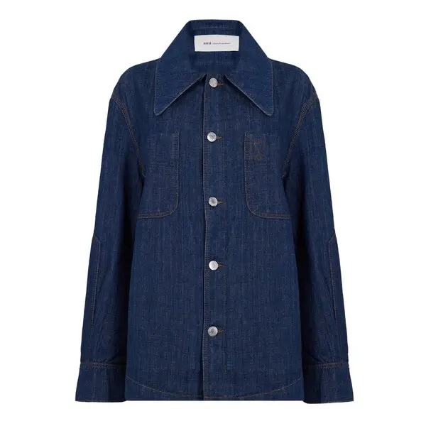 AMI Paris Embroidered Shirt Jacket
