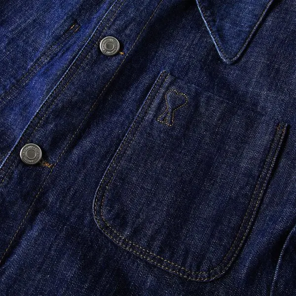 AMI Paris Embroidered Shirt Jacket