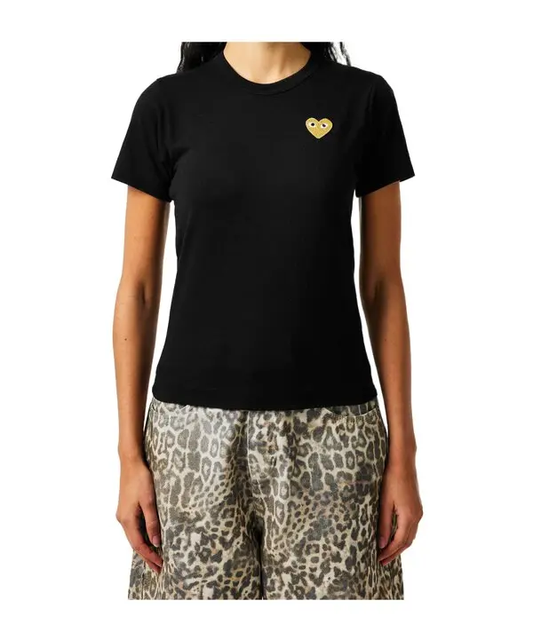 Play Comme Des Garcon Logo Crew Neck T-shirt
