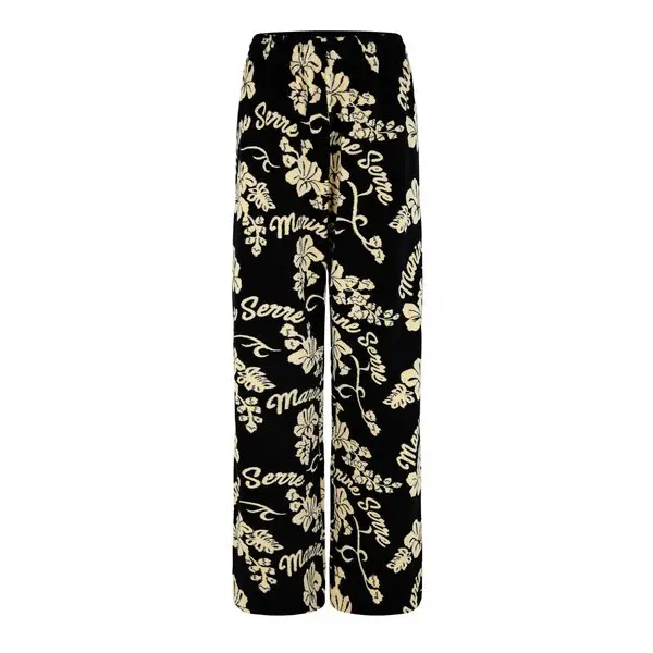 MARINE SERRE Printed Wide Leg Pants