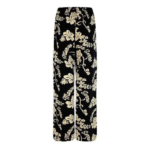 MARINE SERRE Printed Wide Leg Pants