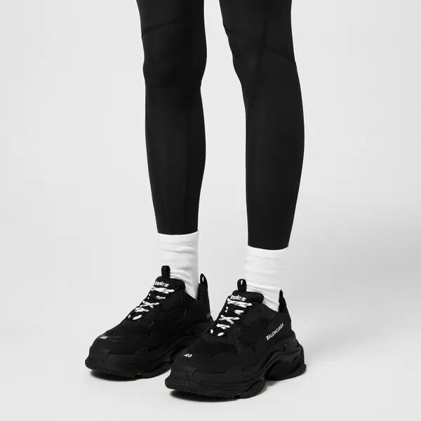 Balenciaga Triple S Platform Sneakers - Black