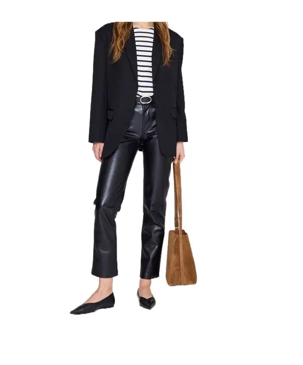 ANINE BING Striped Long Sleeve T-shirt