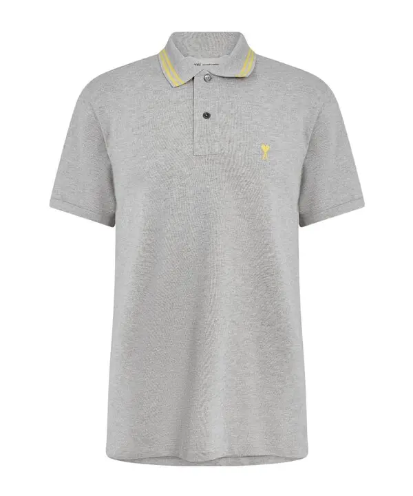 AMI Paris Short-sleeved Polo Shirt