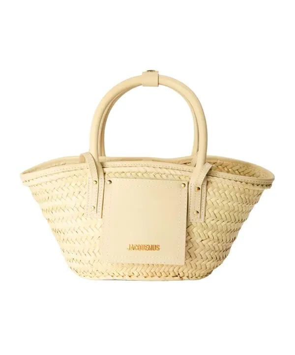 Jacquemus Lightweight Raffia Tote Bag - Nude