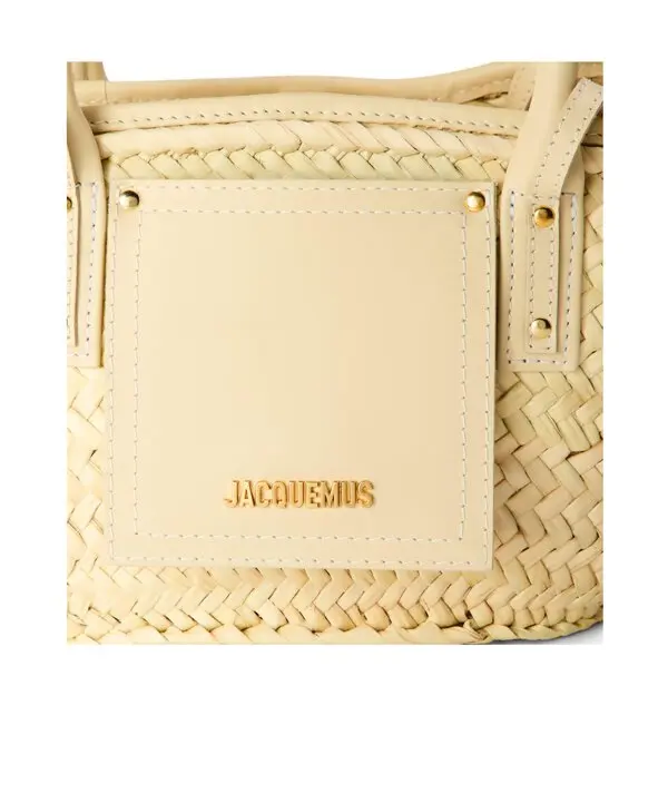 Jacquemus Lightweight Raffia Tote Bag - Nude