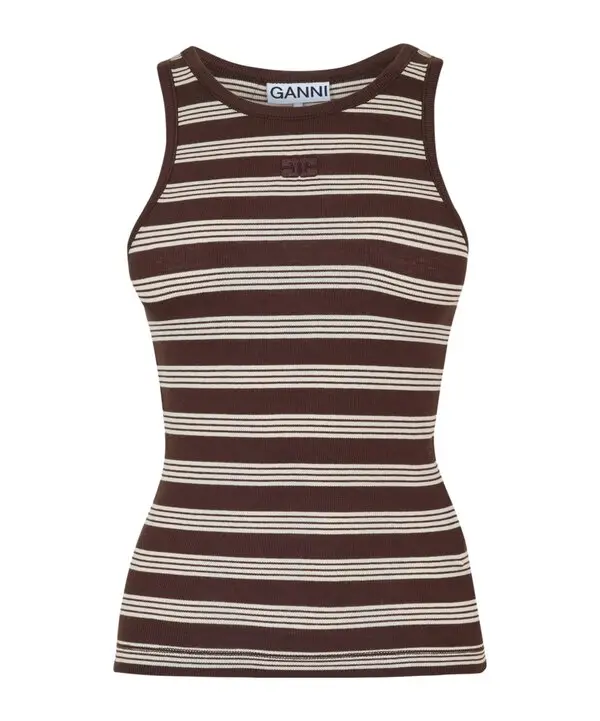 GANNI Striped Vest