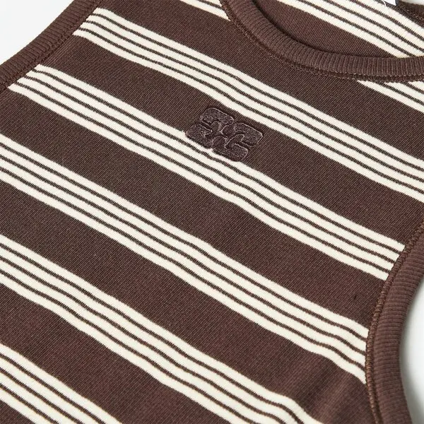 GANNI Striped Vest