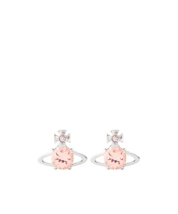 VIVIENNE WESTWOOD Crystal Saturn Earrings - White