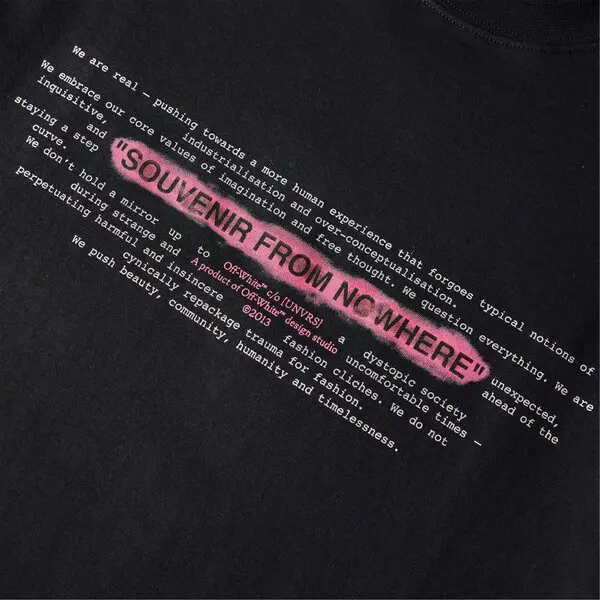 Off-White X Unvrs "souvenir From Nowhere" Graphic T-shirt