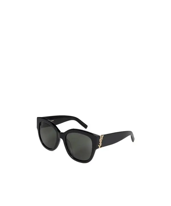 Saint Laurent With Gold Tone Logo Detail - Black